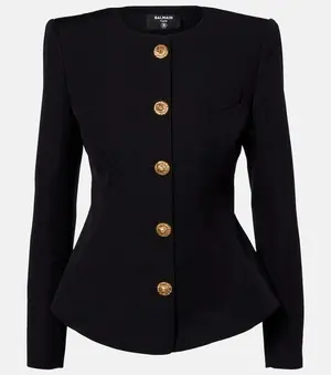 Balmain Virgin Wool Single-breasted Blazer