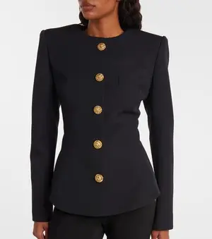 Balmain Virgin Wool Single-breasted Blazer