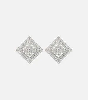 Rebecca Vallance Louise Crystal-embellished Earrings - Silver