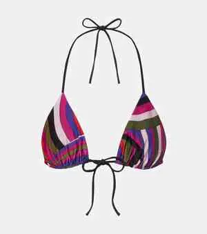 Emilio Pucci Iride Bikini Top - Multicoloured