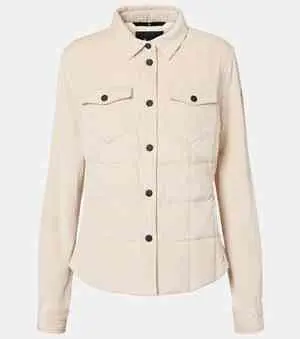 Moncler Nangy Cotton-blend Down Overshirt
