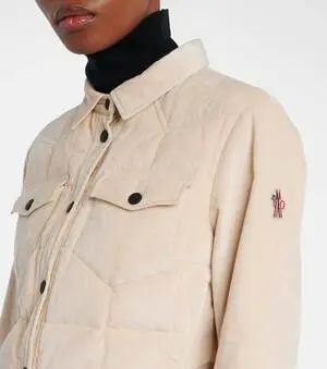 Moncler Nangy Cotton-blend Down Overshirt