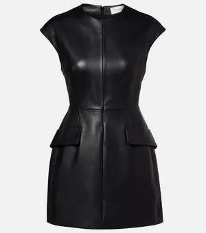 Sportmax Terfrite Leather Minidress