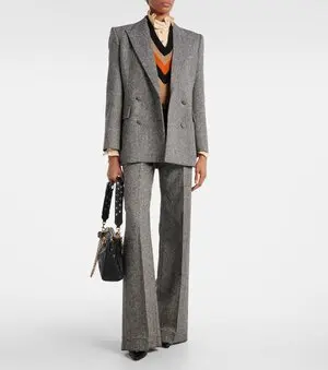 Valentino Garavani Double-breasted Wool-blend Blazer