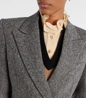 Valentino Garavani Double-breasted Wool-blend Blazer