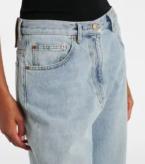 Valentino Garavani Mid-rise Wide-leg Jeans - Blue