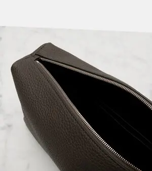 THE ROW Leather Clutch - Grey