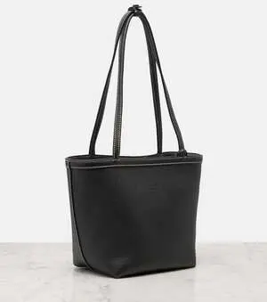 THE ROW Park Medium Leather Tote Bag - Black