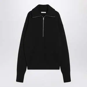 LEMAIRE Zip Sweater - Black