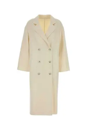 Loulou De Saison Borneo Wool-Cashmere Blend Coat - White