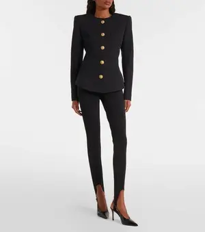 Balmain Jersey Stirrup Leggings