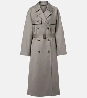 THE ROW Virgin Wool Gabardine Trench Coat