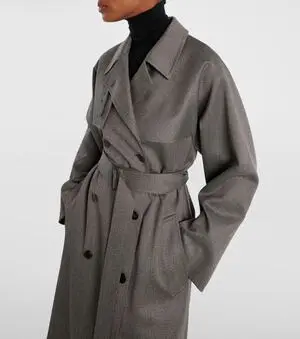 THE ROW Virgin Wool Gabardine Trench Coat