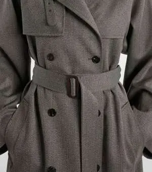 THE ROW Virgin Wool Gabardine Trench Coat