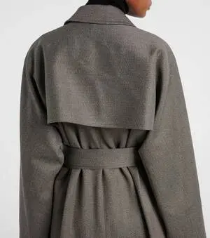 THE ROW Virgin Wool Gabardine Trench Coat