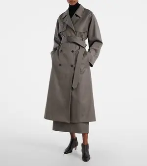 THE ROW Virgin Wool Gabardine Trench Coat