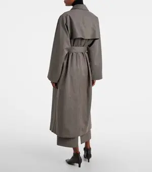 THE ROW Virgin Wool Gabardine Trench Coat