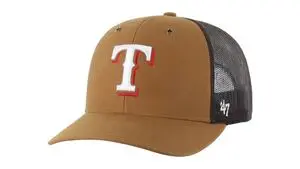 '47 X Carhartt Mlb Texas Rangers Trucker Cap - Brown
