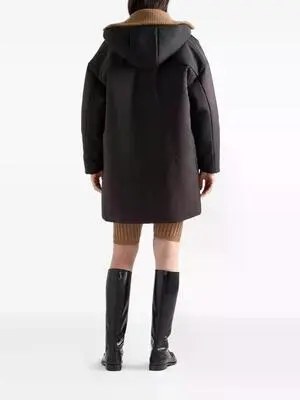 Prada Hooded Snap-fit Fastening Coat