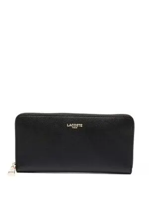 Lacoste Logo-print Leather Wallet - Black