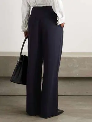 TWP Carries Pleated Wool-crepe Wide-leg Pants