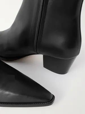 Manolo Blahnik Aliera 50 Leather Ankle Boots