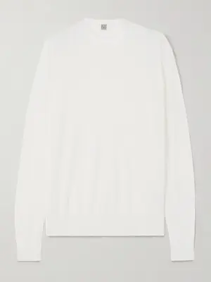Women's White Blend Sweaters