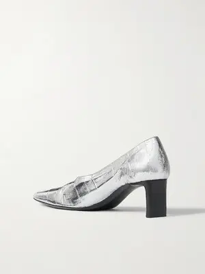 Khaite Cecilia Metallic Leather Pumps