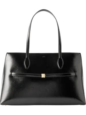 TOTEME Naplack Crinkled Patent-leather Tote