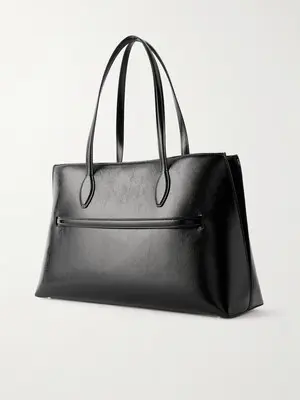 TOTEME Naplack Crinkled Patent-leather Tote
