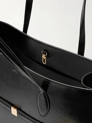 TOTEME Naplack Crinkled Patent-leather Tote