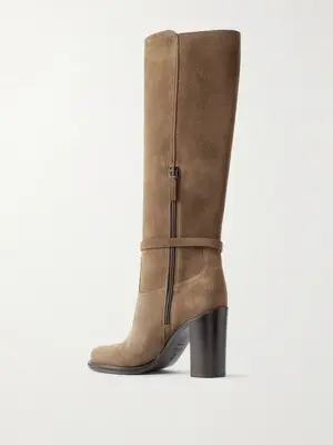 Brunello Cucinelli Suede Knee Boots