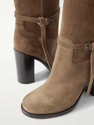 Brunello Cucinelli Suede Knee Boots