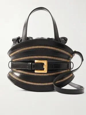 Balmain Shuffle Mini Embellished Leather Shoulder Bag
