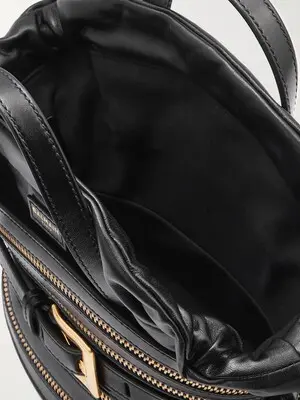Balmain Shuffle Mini Embellished Leather Shoulder Bag