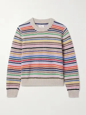 Suzie Kondi Kismet Striped Cashmere Sweater - Multi