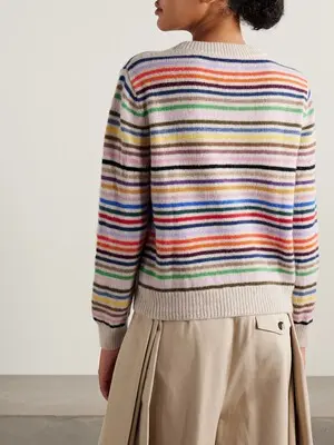 Suzie Kondi Kismet Striped Cashmere Sweater