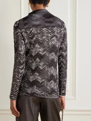 Missoni Striped Crochet-knit Wool-blend Sweater