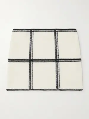 Missoni Checked Wool Mini Skirt - Neutrals