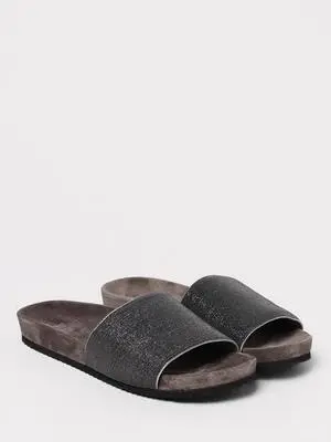Brunello Cucinelli Embellished Flat Sandals