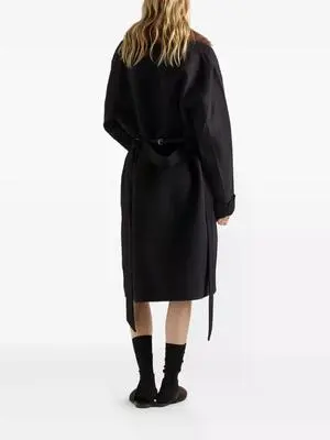 Prada Shawl-lapels Belted Coat