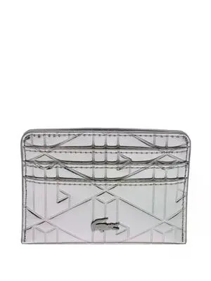 Lacoste Monogram Cardholder - Metallic