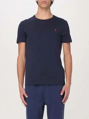 Polo Ralph Lauren Crew Neck T-shirt With Logo Blue