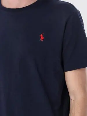 Polo Ralph Lauren Cotton T-shirt With Logo - Navy