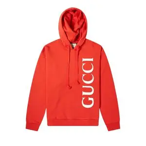 Gucci Large Logo Popover Hooded Sweatshirt