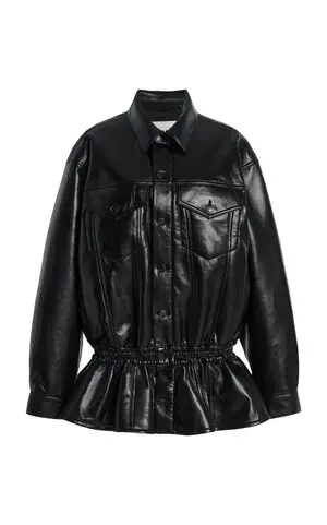 AGOLDE Rubik Leather Jacket - Black