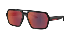 Prada Sunglasses - Dark Grey Mirror Blue,red