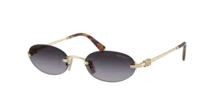 Miu Miu Rimless Sunglass - Grey Gradient