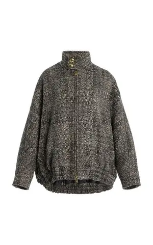 DARKPARK Lee Herringbone Wool Bomber Jacket