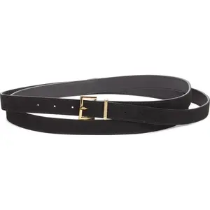 FRAME Double Wrap Leather Belt - Black